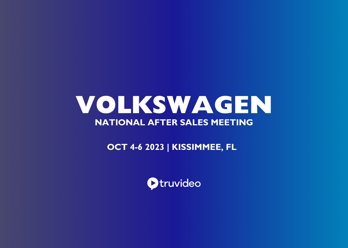 Volkswagen National After Sales Meeting 2023 - TruVideo